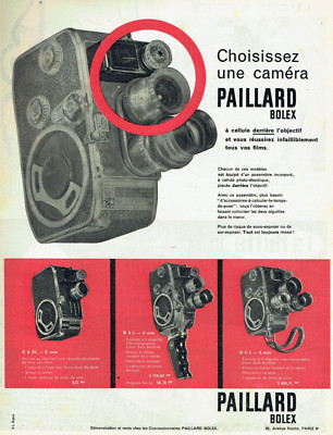 publicité Advertising 1122 1960 Caméra Paillard Bolex | eBay