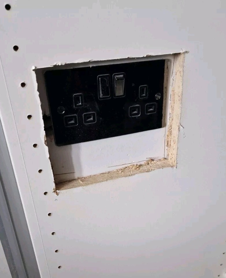 Ikea Pax Wardrobe 13amp Double Socket Plug Surround Panel Tidy Cover ...