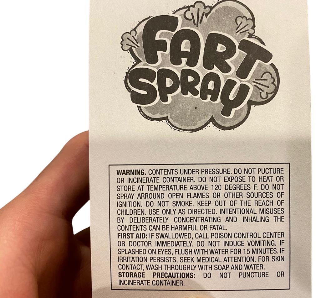LARGE FART SPRAY CAN - GaG Liquid Stinky Poop Ass Turd Vomit Puke Stink ...