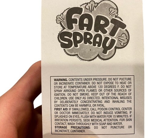 LARGE FART SPRAY CAN - GaG Liquid Stinky Poop Ass Turd Vomit Puke Stink ...