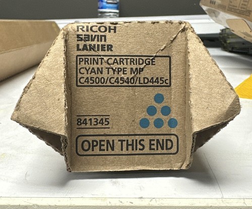 Genuine Ricoh CYAN Print Cartridge Type MP C4500 C4540 LD445c 841345 | eBay