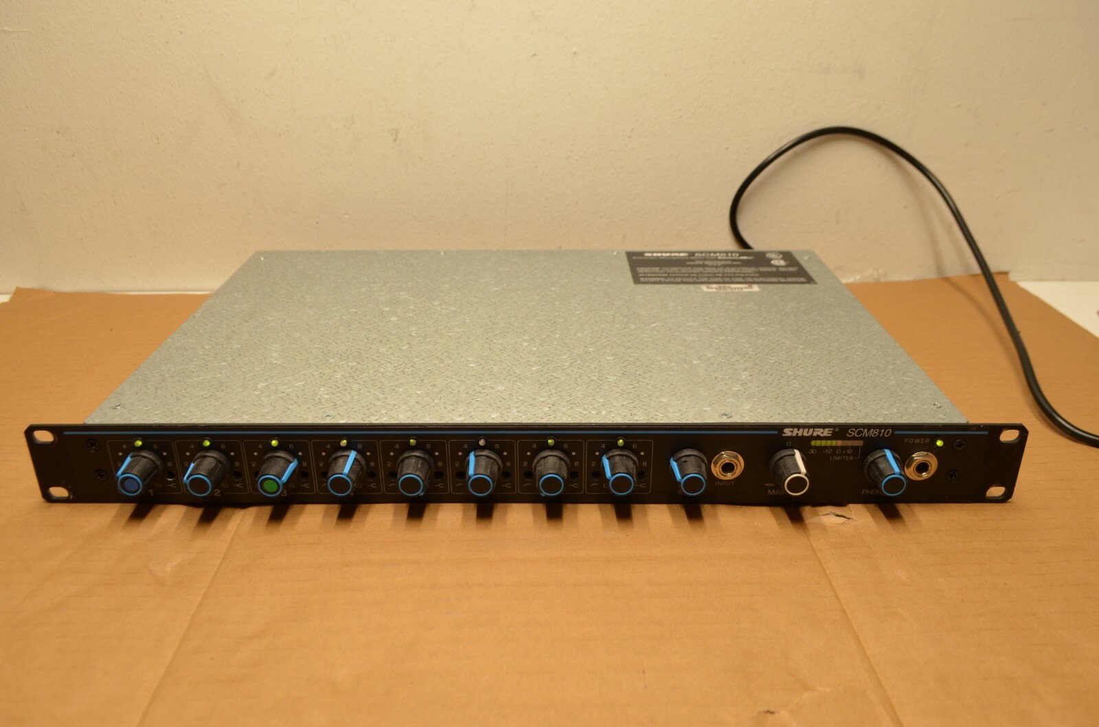 Shure SCM810 Rack Mountable 8 Channel Automatic Microphone Mixer | eBay
