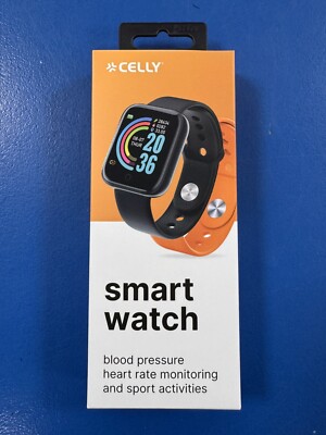 Celly Smartwatch Trainerbeat Watch With Orange / Black Straps New Mint ...