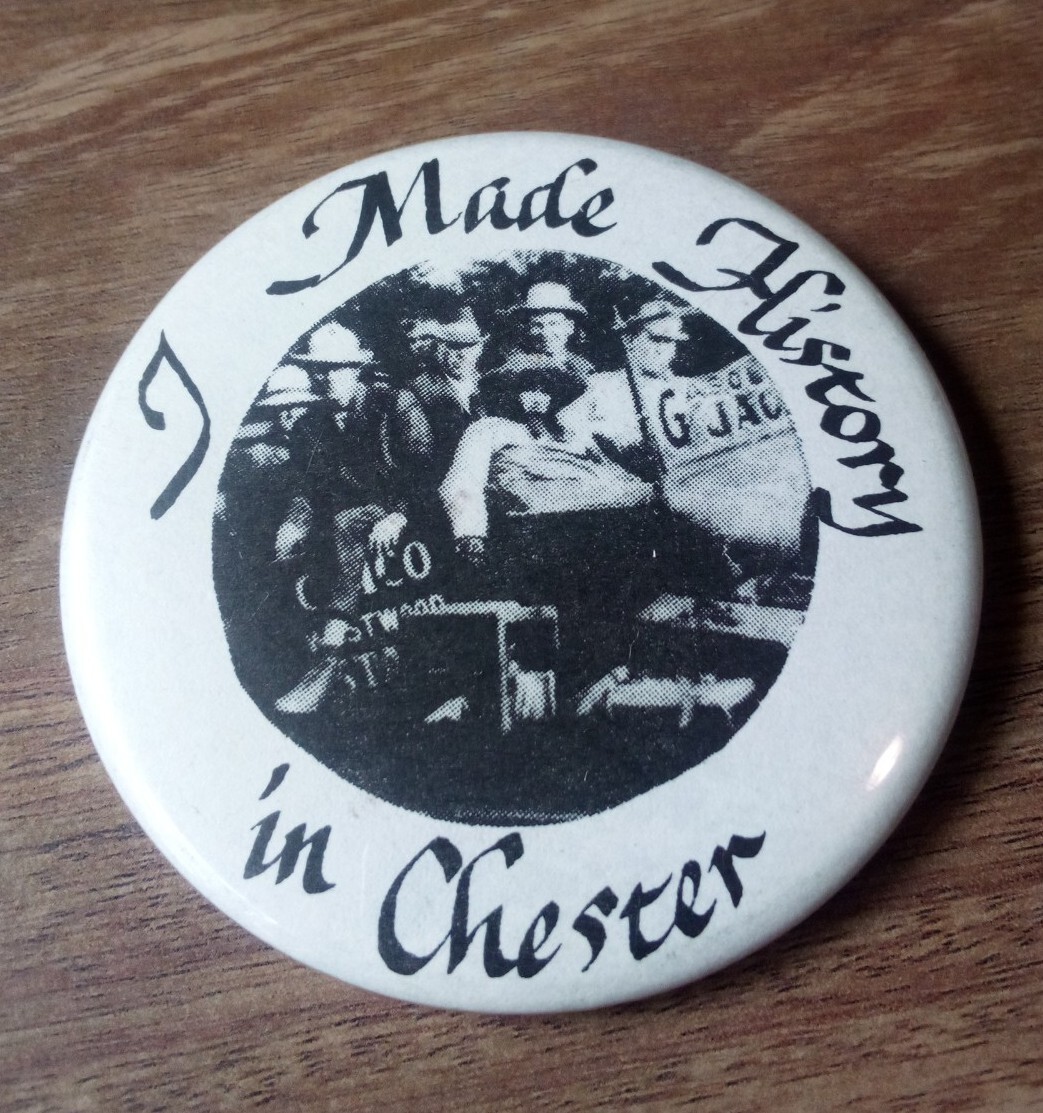 Vintage I Made History In Chester Badges By Karen Pin | eBay
