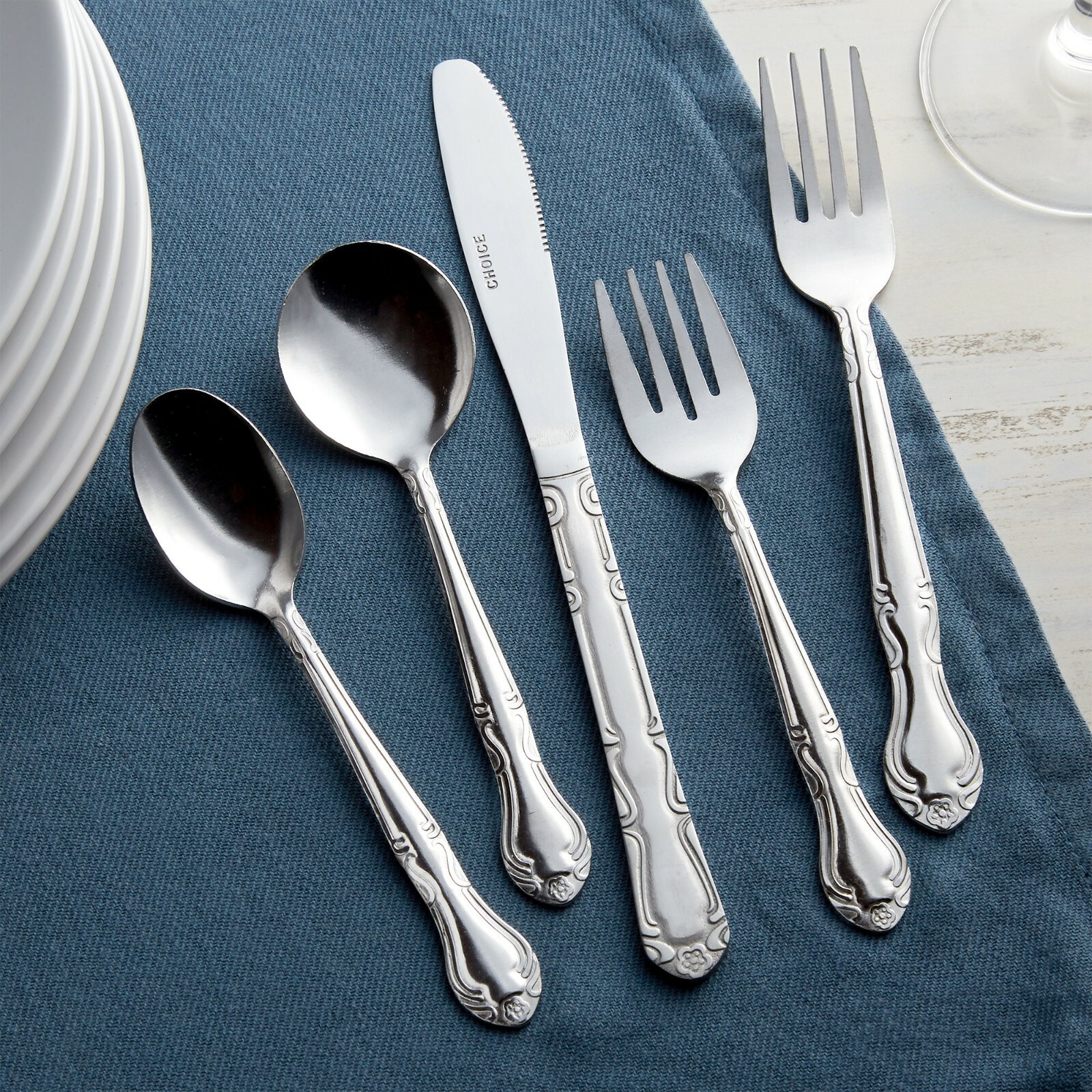 12 MELINDA/ELEGANCE Flatware Set with Service for 12 - 60 Pack Free Ship USA | eBay