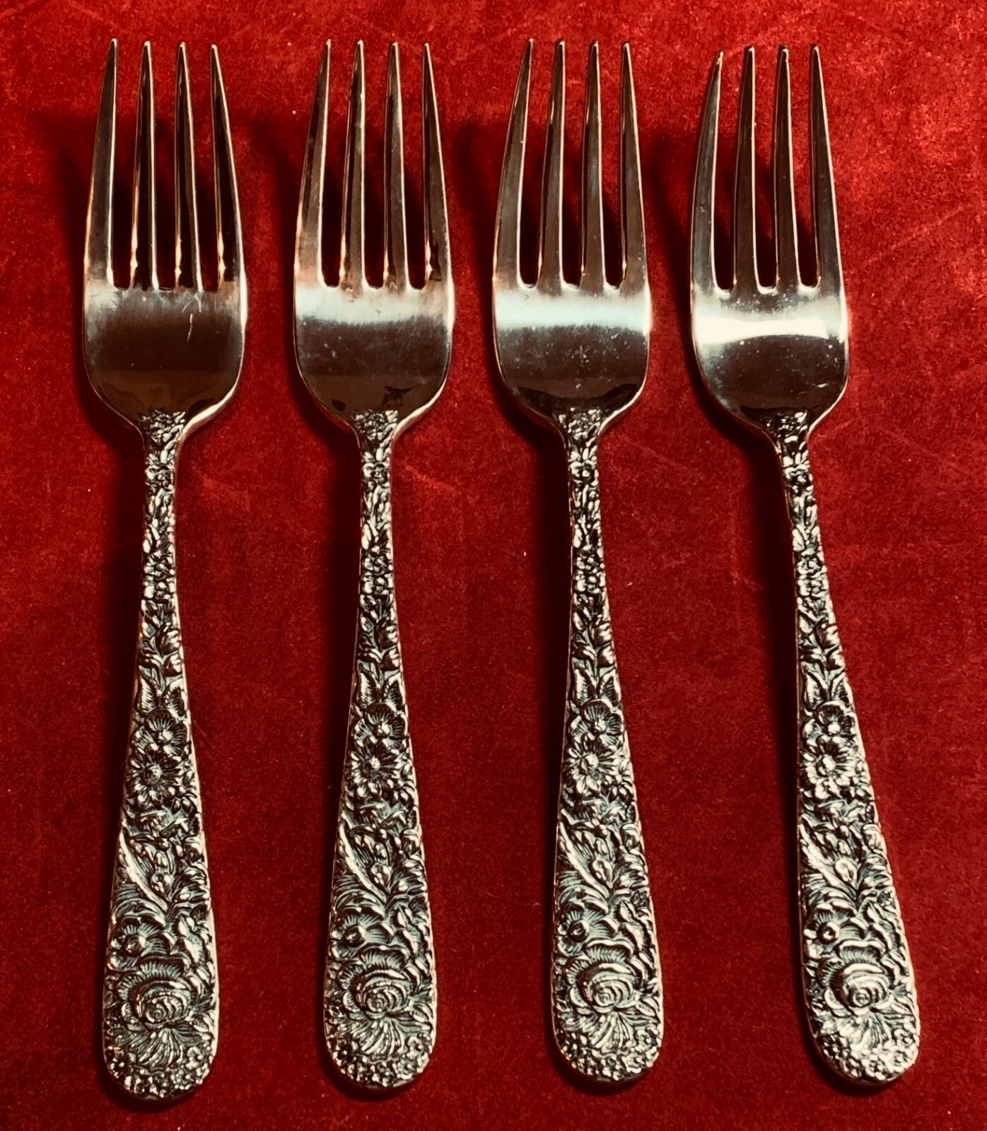 Godinger Flower Garden Dinner Forks - lot of 4 | eBay