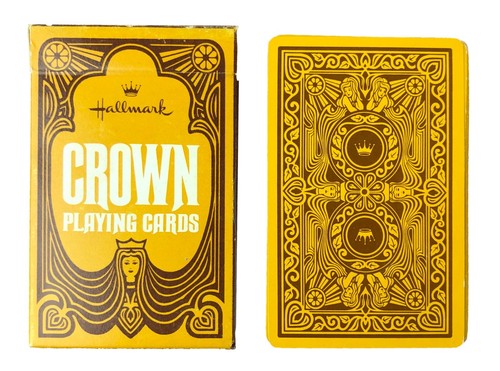 Vtg Hallmark Crown Playing Cards 1970s Kansas City MO Gold Women ...