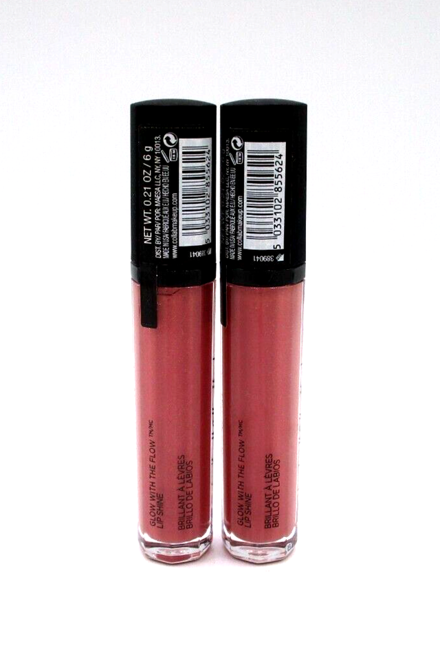 Lot/2 Col Lab Glow With The Flow Lip Shine ~Whatever ~ 0.21 oz / 6 g x ...