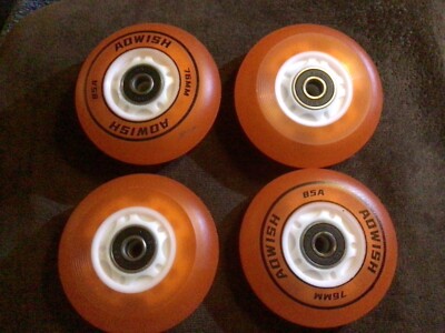 4 AOWISH Light Up Ripstik Wheels - 76mm LED Flash, Ripster Wheels 90A ...