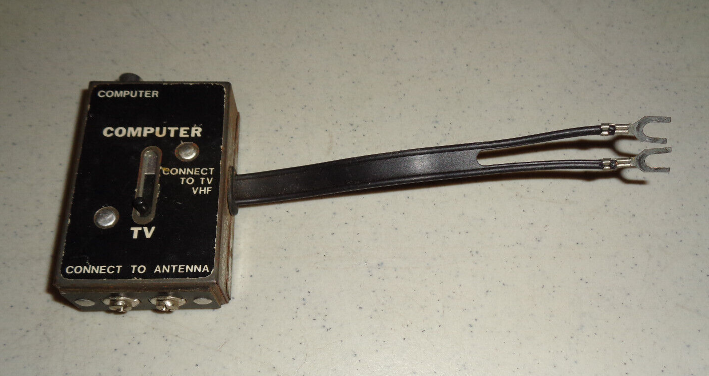 ~Vintage TV/Game/Computer RF Switch Box Adapter for Atari 2600 Coleco ...