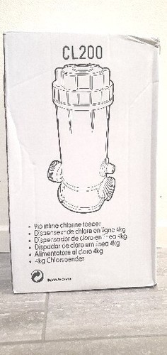 New CL200 In-Line Tablet Chemical Feeder Swimming Pool Chlorinator 9lb ...