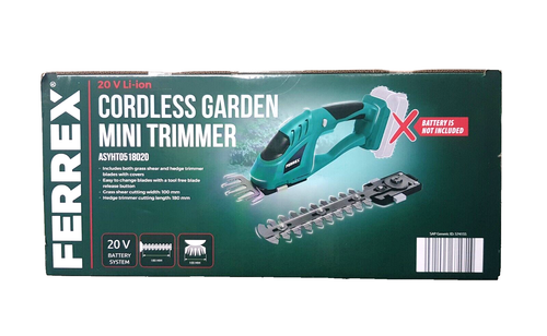 FERREX - XFINITY 20V CORDLESS GARDEN MINI TRIMMER AND HEDGER. Brand New ...