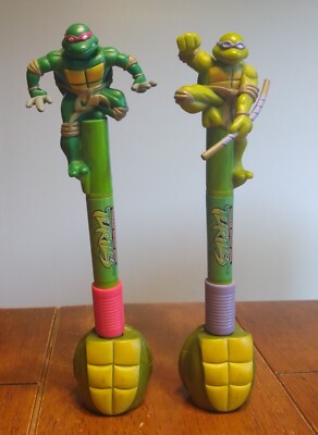 2 Vintage 2003 Teenage Mutant Ninja Turtles Bobblehead Pens Raphael ...