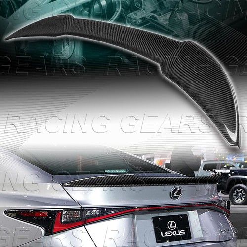 F-STYLE REAL CARBON FIBER TRUNK SPOILER WING FIT 21-25 LEXUS IS300 ...