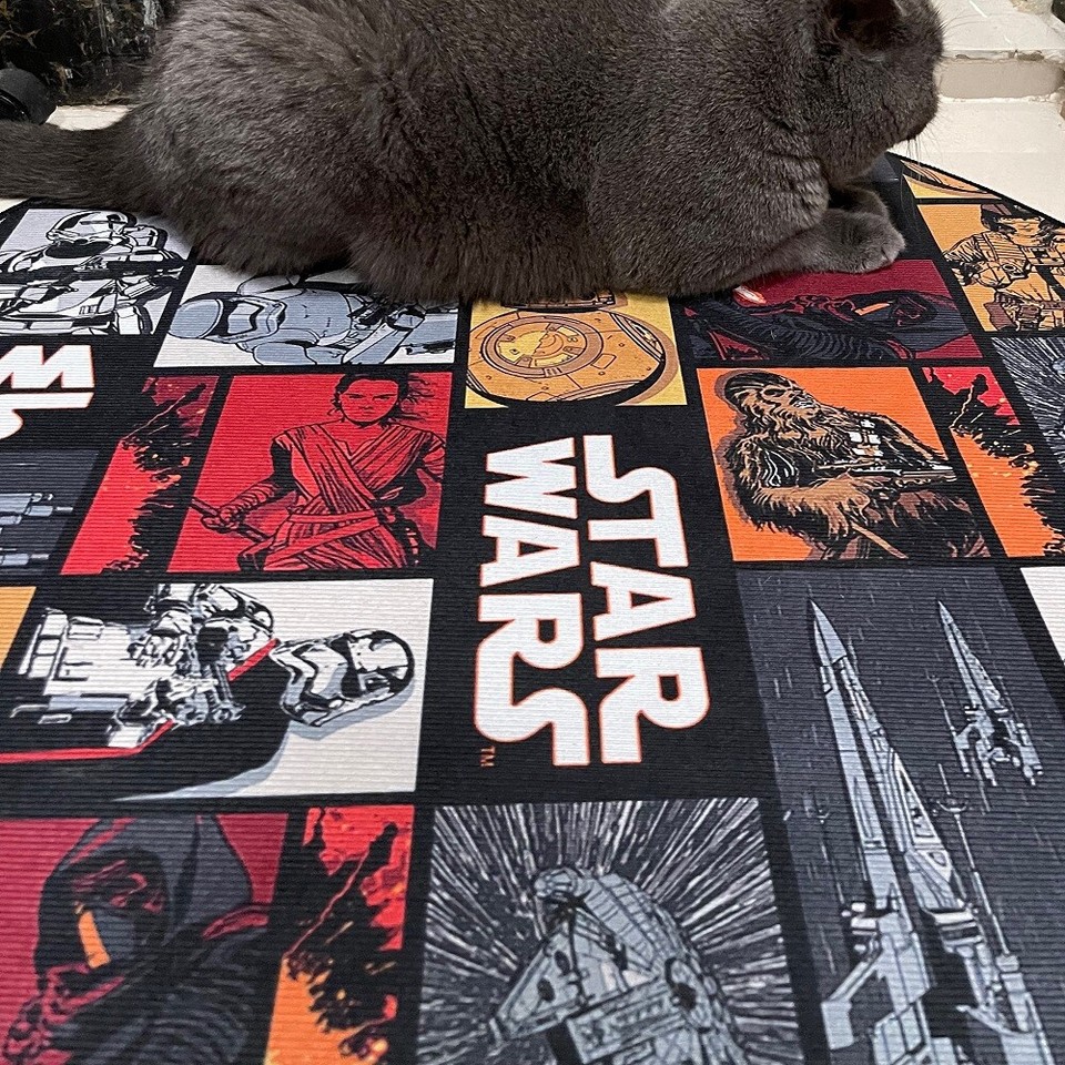 Star Wars Round Floor Mat Non-slip Doormat Chair Cushion Area Carpet ...