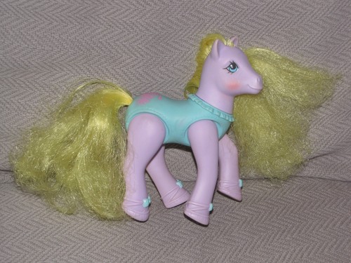 Vintage My Little Pony Tip Toes Ballerina Purple Yellow Mane Moveable ...
