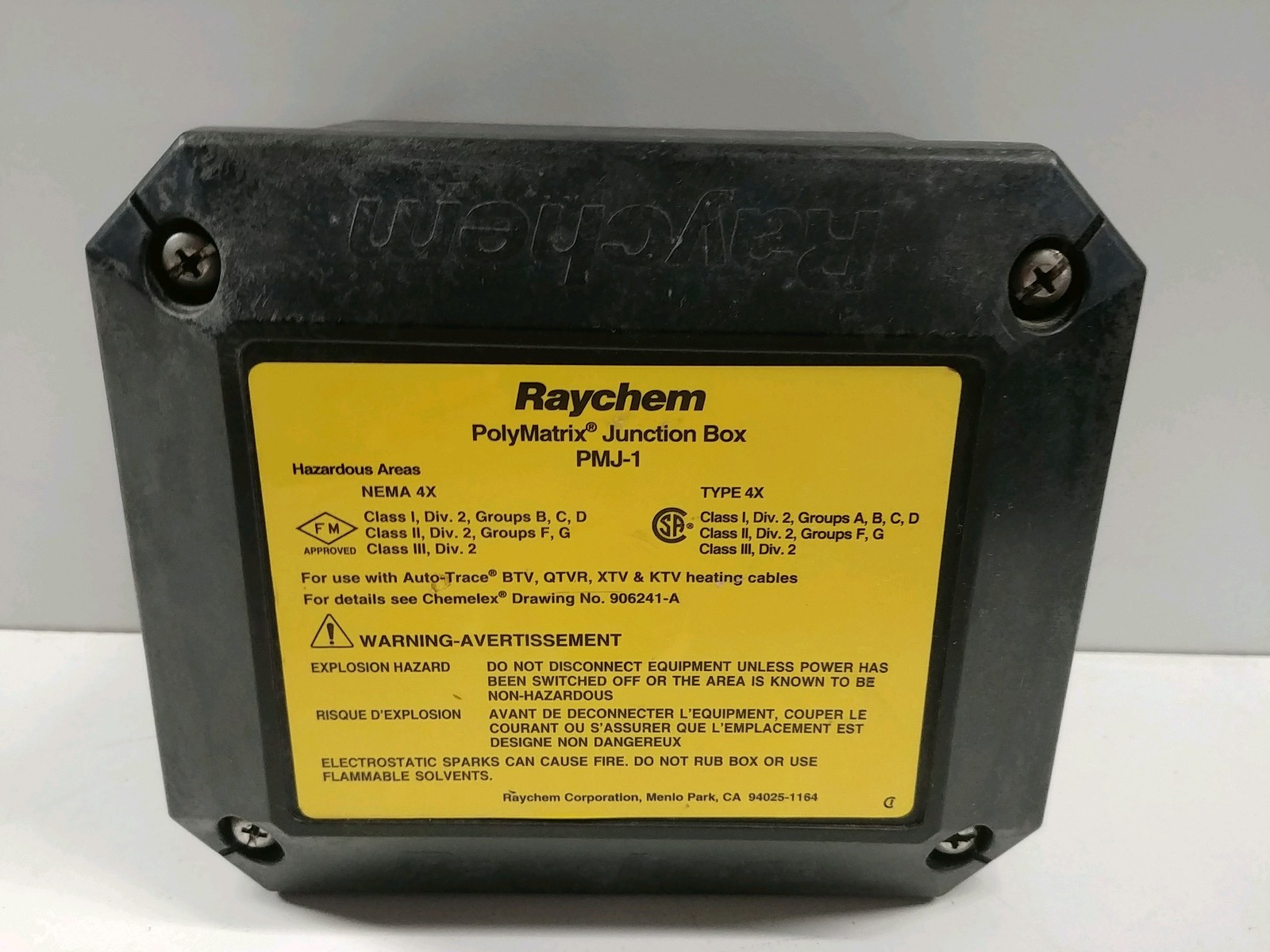 NEW OLD STOCK! RAYCHEM POLYMATRIX JUNCTION BOX PMJ-1 *LIGHT DAMAGE* | eBay