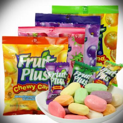 Fruit Plus Chewy Gummy Soft Candy ASSORTED FLAVOR 150 gram Halal ...