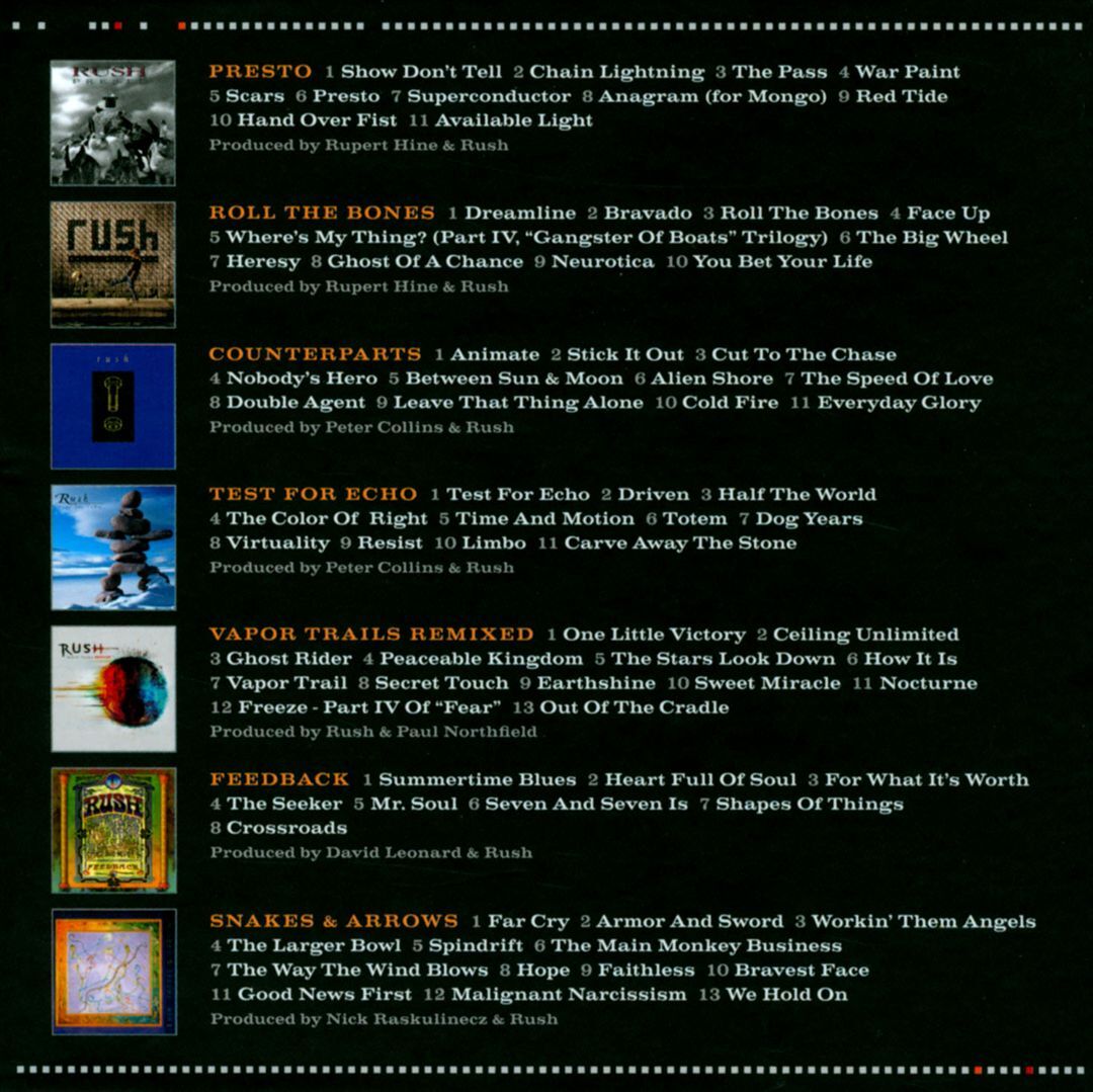 RUSH - THE STUDIO ALBUMS 1989-2007 [BOX SET] NEW CD 81227965082| eBay