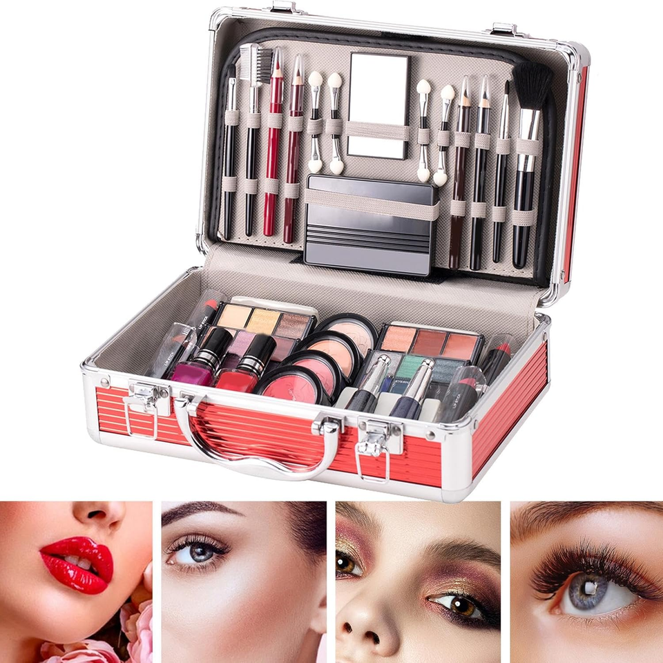 Cosmetic Makeup Starter Kit, Travel-Friendly Beginner Makeup Set ...