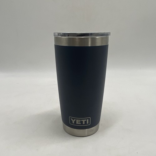 Yeti 20oz Rambler Cup Tumbler Matte Blue Lid Insulated Hot Cold | eBay
