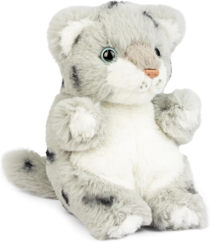 Living Nature Baby Snow Leopard Plush Toy, Fluffy and Cuddly Safari ...