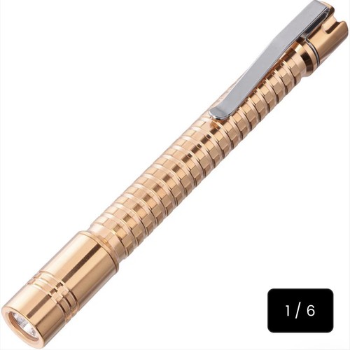 WITH 10880 BATTERY Copper ReyLight Pineapple Mini Penlight Flashlight ...