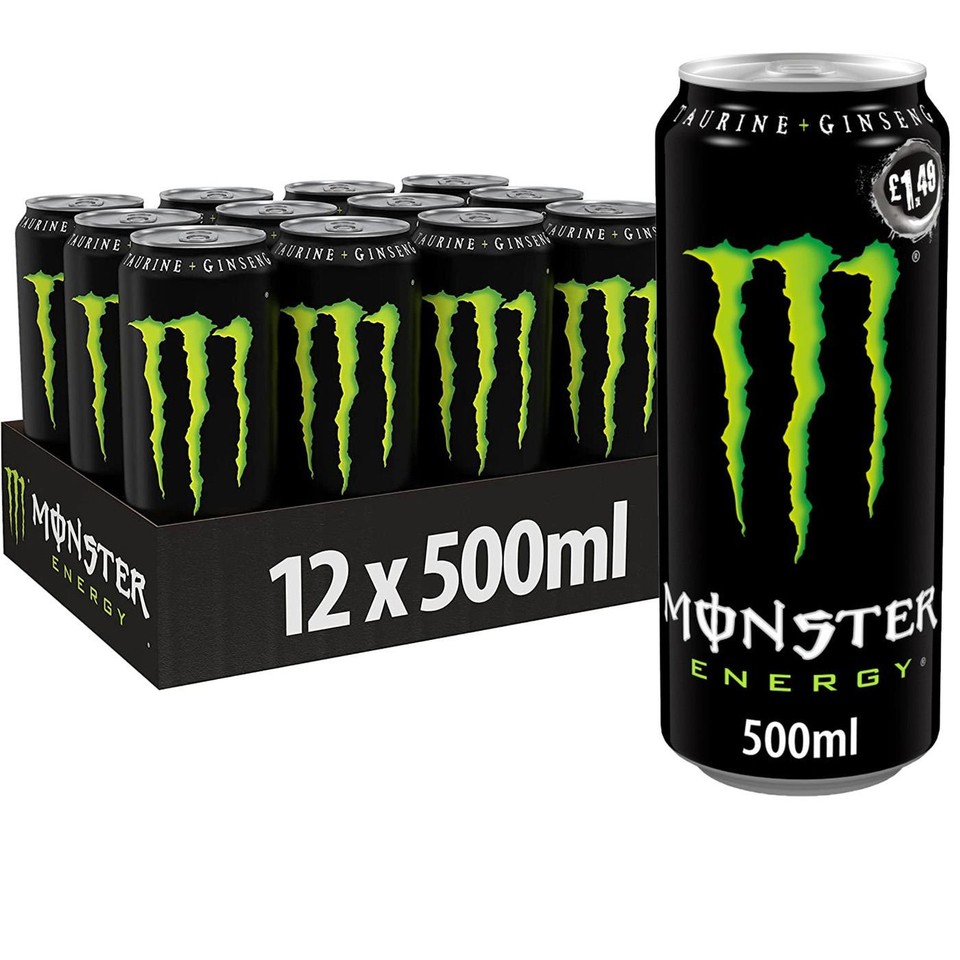 Monster Energy Drink Original Classic Cans Party Sports Box Set Pack 12 ...