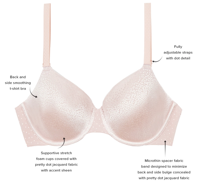 Wacoal 40G Back Appeal --PADDED/LINED CUP-- T-Shirt Bra NWOT 853303 ...