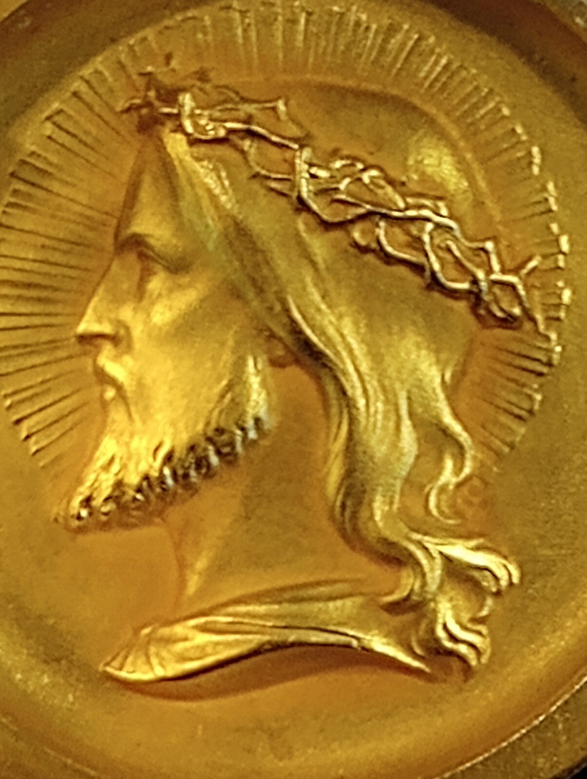 ANTIQUE 14K GOLD JESUS LOCKET VERY RARE AND COLLECTAB… - Gem