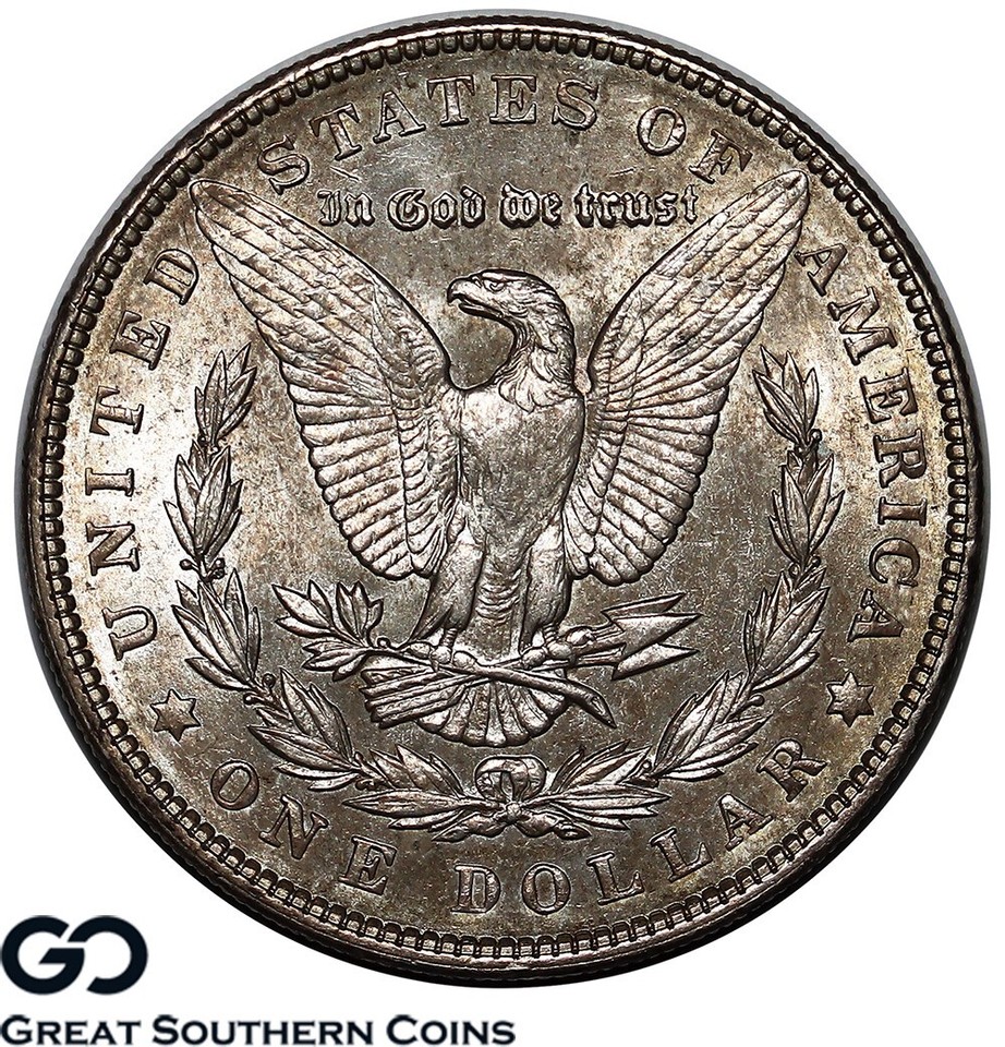 1902 Morgan Silver Dollar Silver Coin, Nicely Toned BU++ | eBay