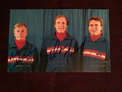 Bill Sutherland Dan Maloney Jets Autographed Signed Team Issue Postcard ...