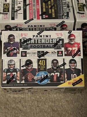 2017 Panini Contenders Football Blaster Box Mahomes Rookie Auto?! 1 ...
