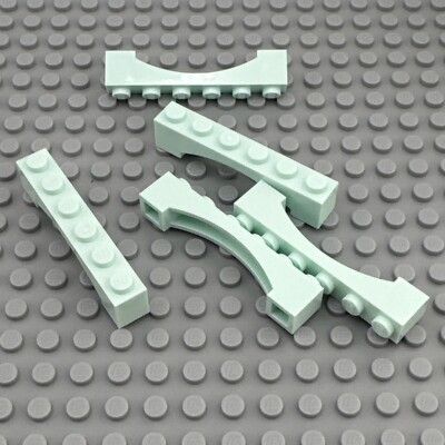 LEGO Arch - Light Aqua - 1 x 6 Raised Arch - QTY x5 | eBay