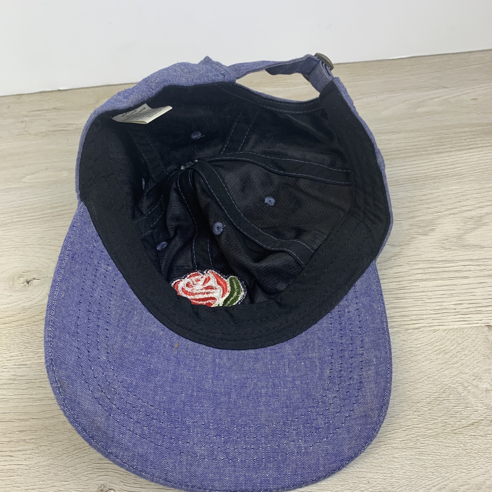Rose Hat Rose Bowl Blue Adjustable Hat Adult Blue OSF… - Gem