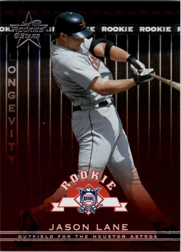 2002 Leaf Rookies & Stars - Rookie Jason Lane #345 Longevity /25 for ...