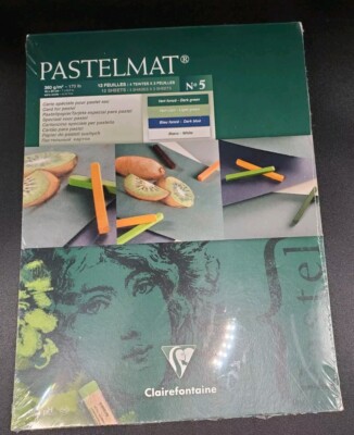 Clairefontaine Pastelmat Card, 18x24cm, 360, Assorted Colours (12 ...
