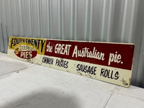 FOUR N TWENTY PIES CORNISH PASTIES METAL SIGN 800 X 150 MM FREE POST ...