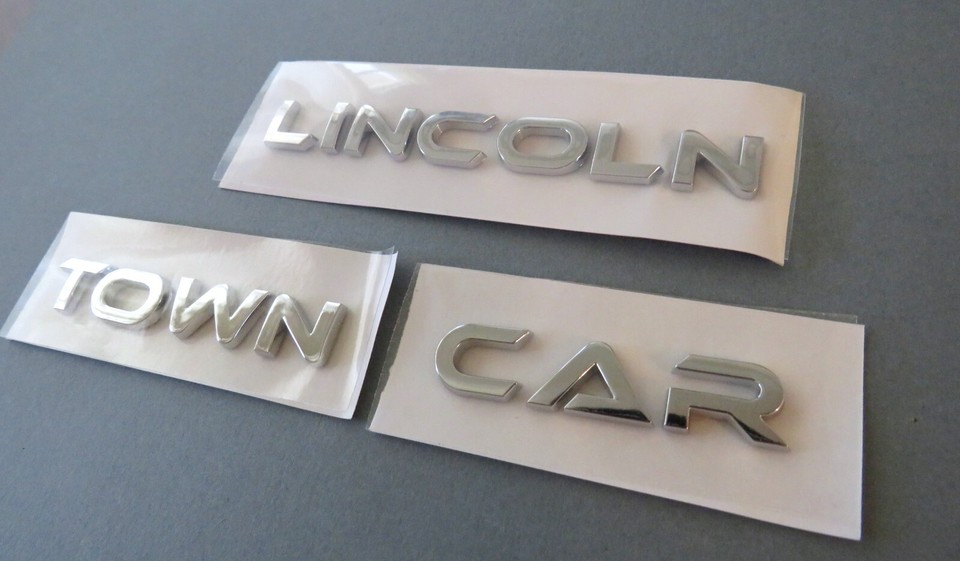 New 2010-2011 Trunk Emblem-Badge For Lincoln Town Car-Chrome | eBay