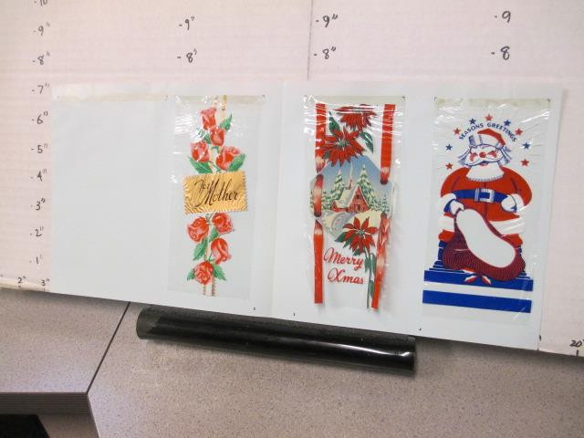 cellophane salesman samples 1941 Christmas Santa Claus Mother's Day ...