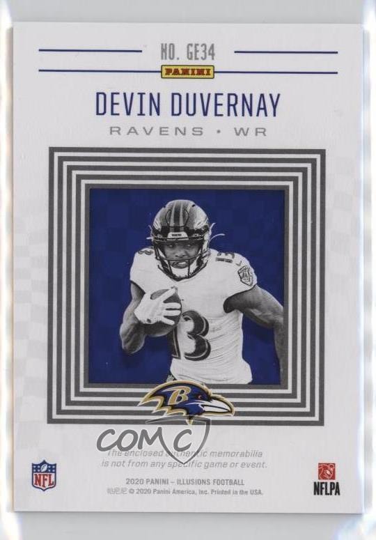 2020 Panini Illusions Great Expectations Relics Devin Duvernay #GE34 ...