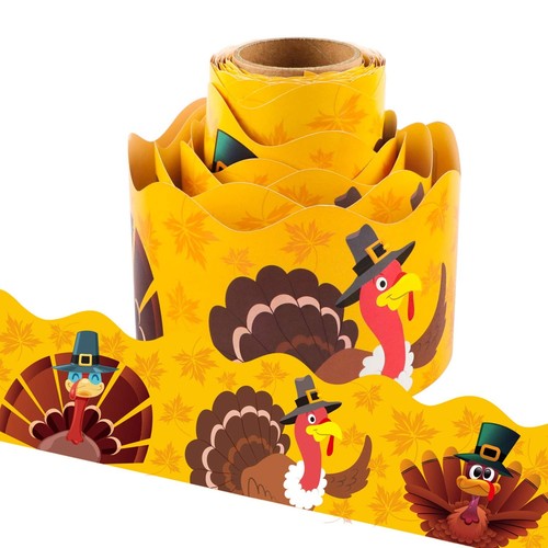 Thanksgiving Turkey Theme Bulletin Board Border Trim for Classroom ...