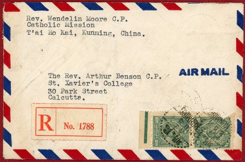 China 194?, Kunming-Calcutta Hump Flight by USAF Flight Cover (1 Stamp ...