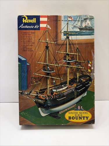Revell 1956 ship model Master Model HMS Bounty kit Authentic in box ...