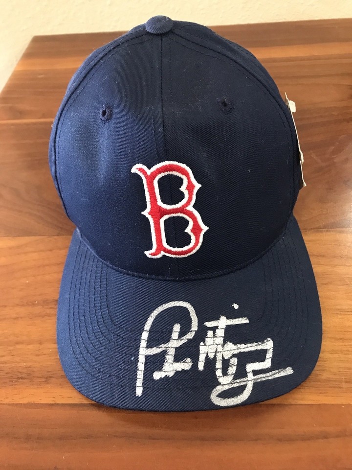 MLB BOSTON RED SOX PEDRO MARTINEZ SIGNED BASEBALL HAT. /NEW/ | eBay