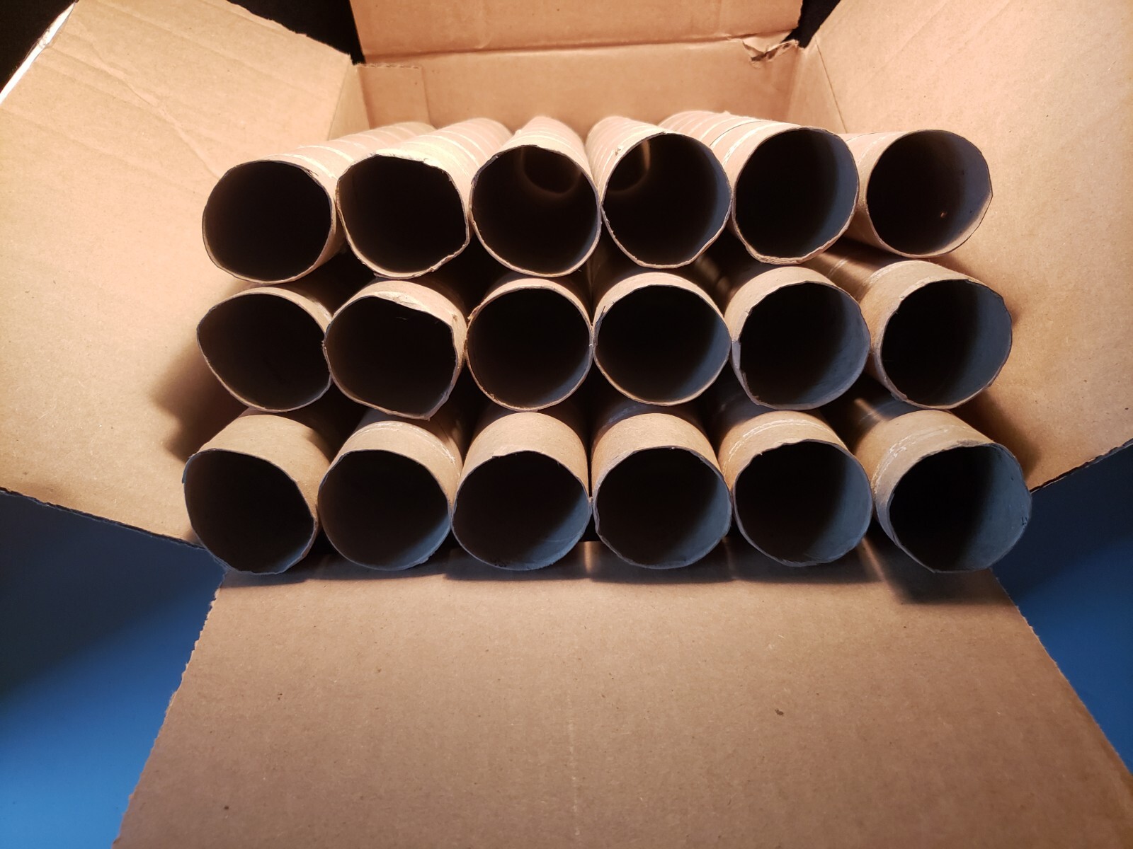 Lot of 18-Empty Paper Towel Rolls for Art & Craft projects-Brown ...