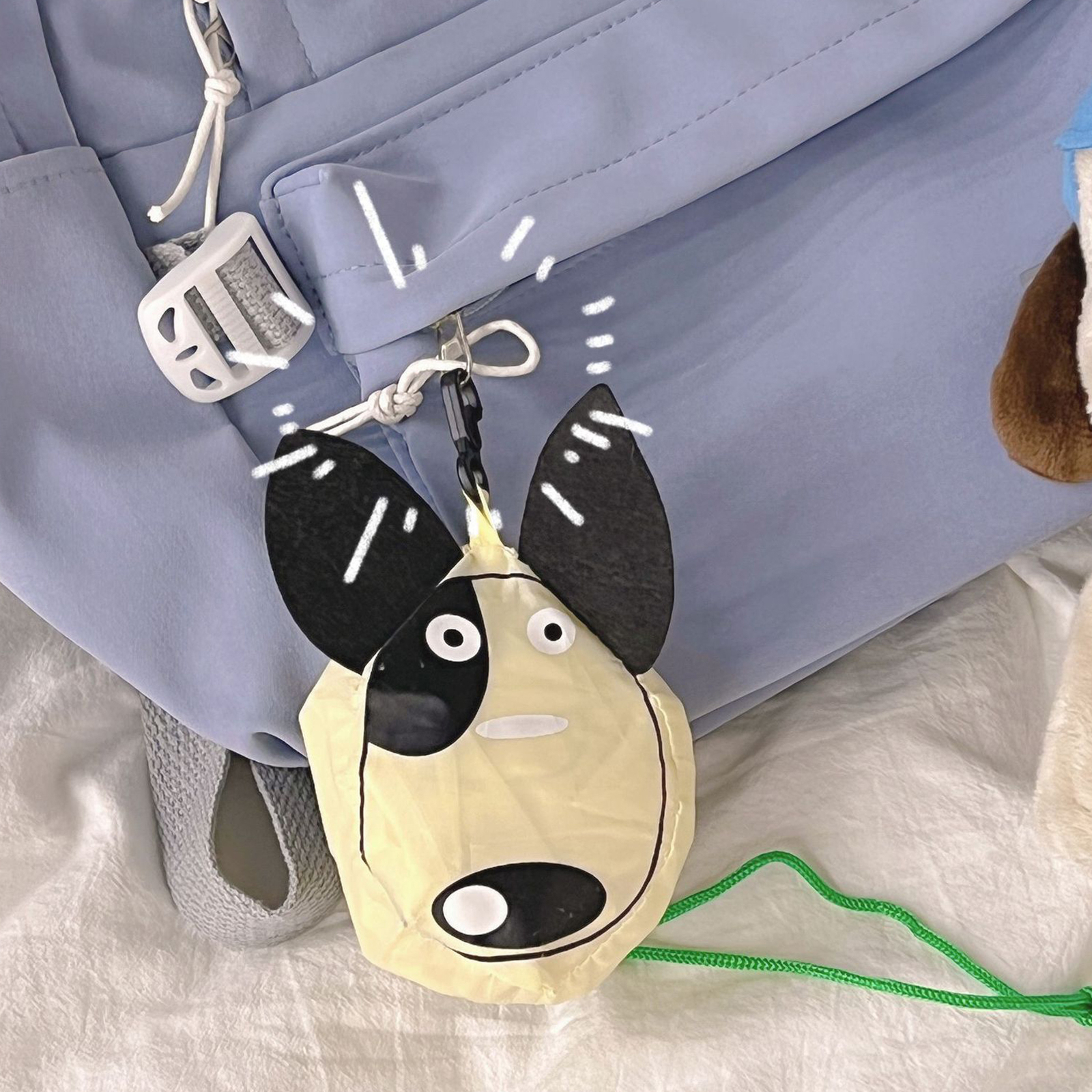 Shopping Bag Cartoon Reusable Portable Purchasing Pouch Shopping ...