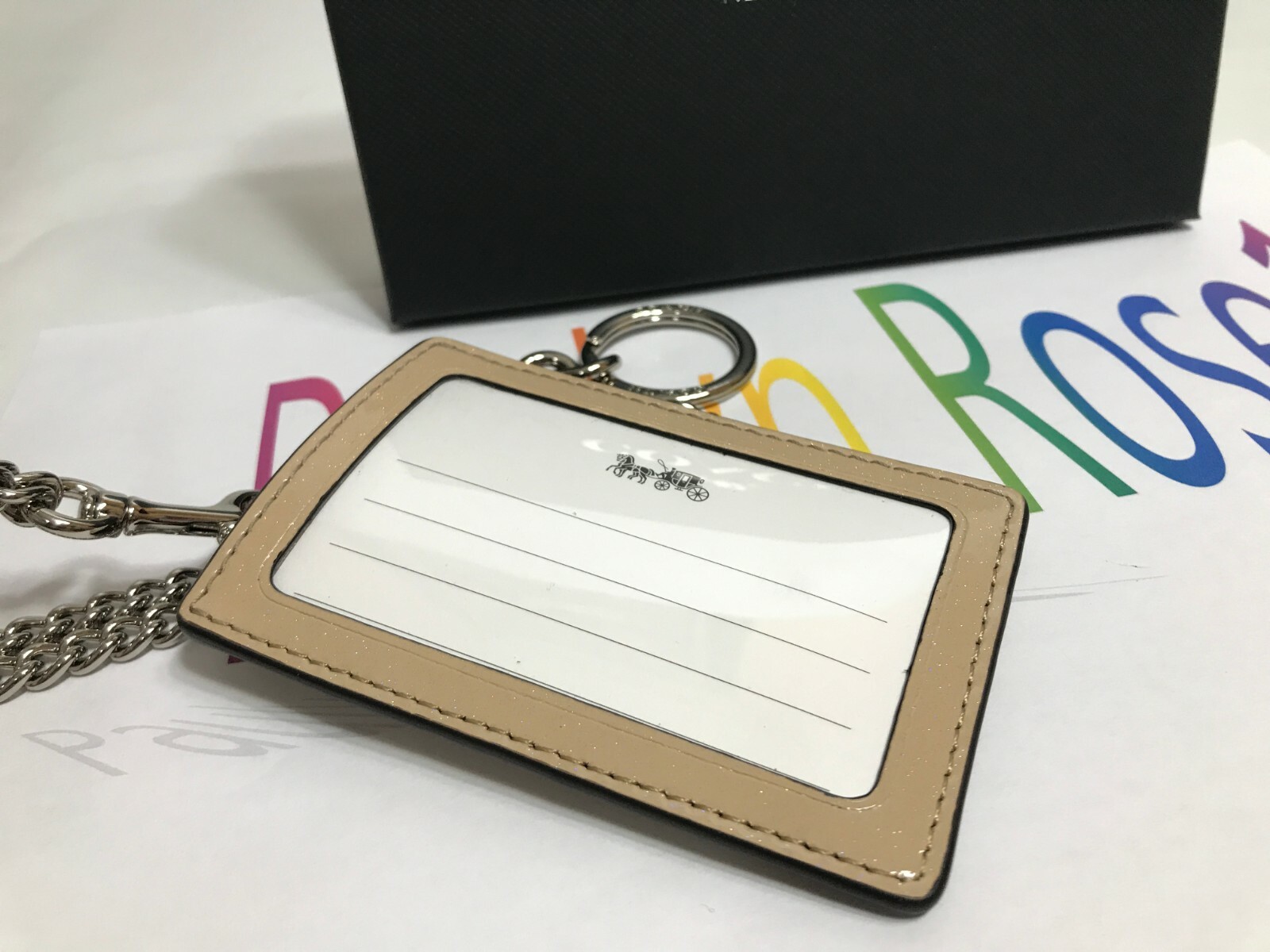 Coach Lanyard Signature Debossed Patent Dressy Lanyard Set F38658 NWT ...