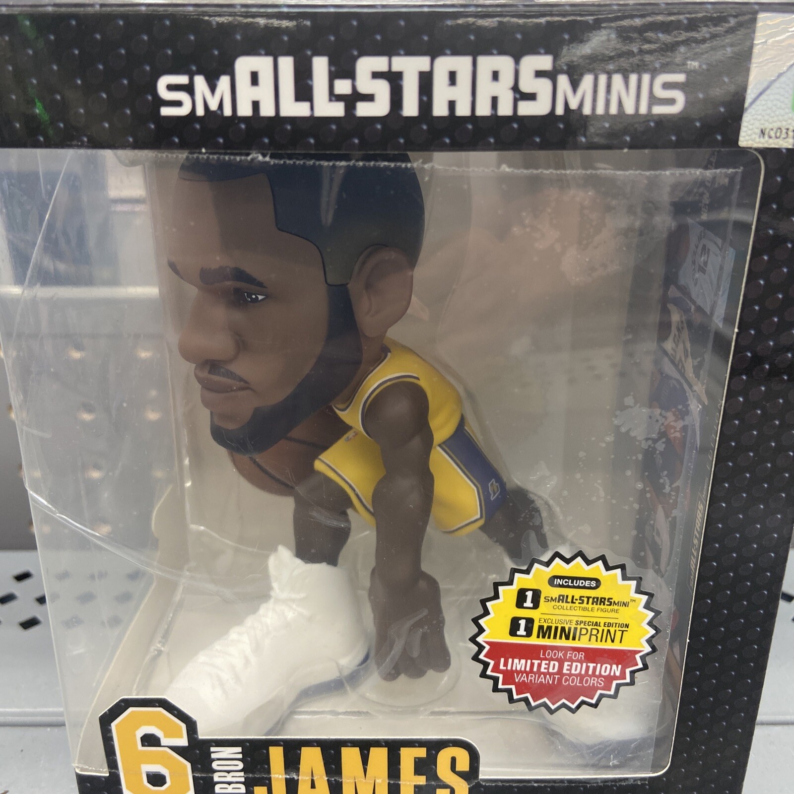 NBA smAll-STARS Minis "6 inch" #6 Lebron James Rare Lakers Jersey ...
