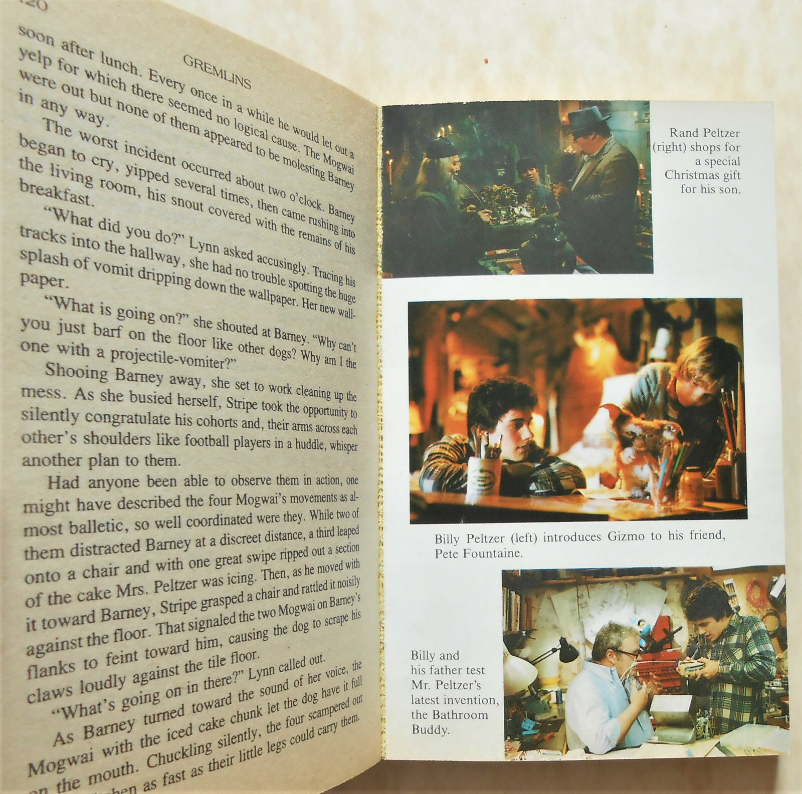 George Gipe GREMLINS movie tie w/color pictures 1ST PRINTING | eBay